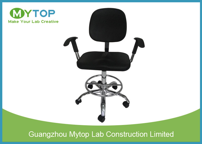 Clean Room ESD Lab Chairs With Five Star Caster and Armrest Adjustable ...