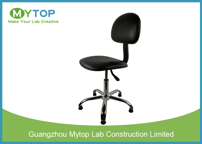 Armless ESD Lab Chairs With Back Rest , Laboratory Anti Static Stool ...