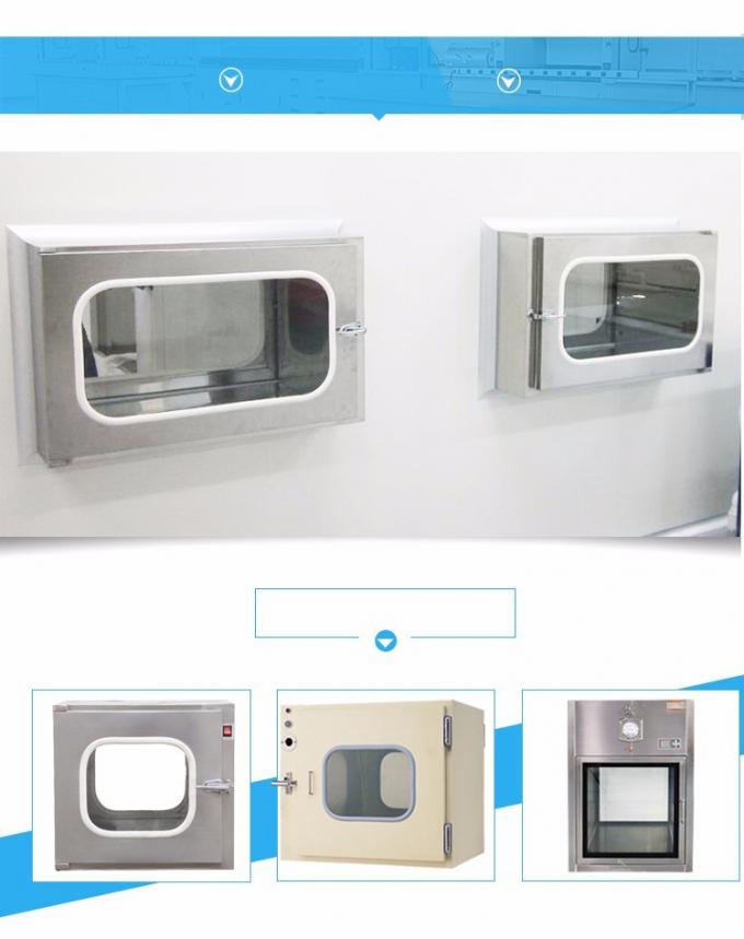 304 SS Laboratory Pass Box For Microbiology Clean Room With UV Light